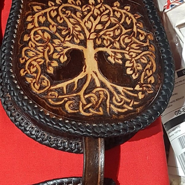 Real Leather Side Quiver With Phoenix Motif / Archer Equipment ...