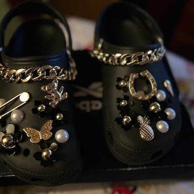 2pcs Chain Chunky Charms/inspired Metal Plastic Chain / Crocs ...