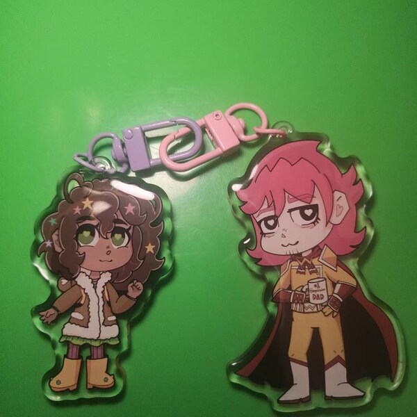 Gyro Zeppeli Chibi Keychain Jojo's Bizarre Adventure JJBA Steel Ball ...