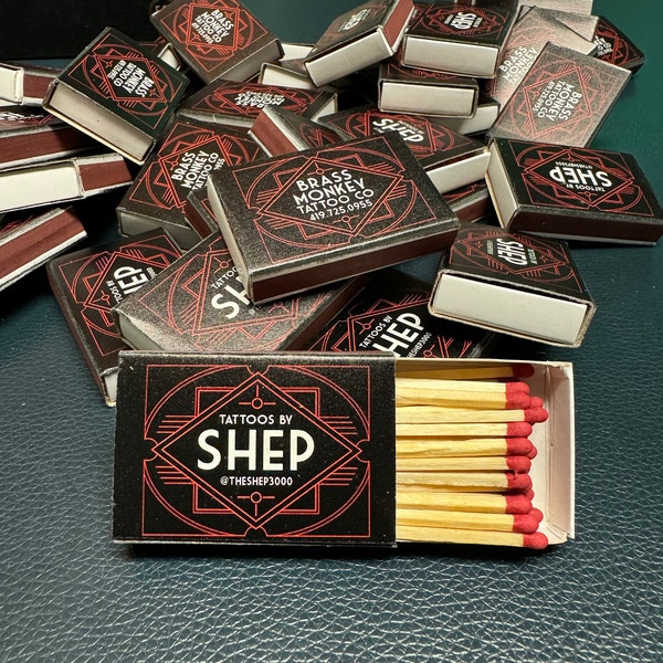 Business Matchboxes - Logo Matches - Custom Matchbooks - Etsy
