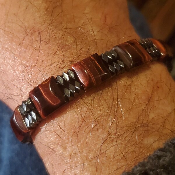 Mens Bracelet, Simple Mens Bracelet, Mens Pyrite Bracelet, Onyx ...
