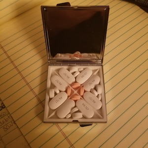 Library Card Pill Box Gift for Readers, Teachers, Librarians Square ...