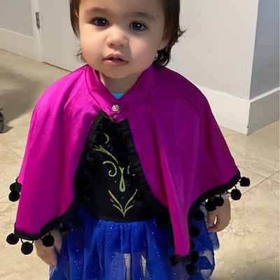 ALL SIZES Princess Anna Inspired Cape-cloak-frozen Pink Cape Infant ...