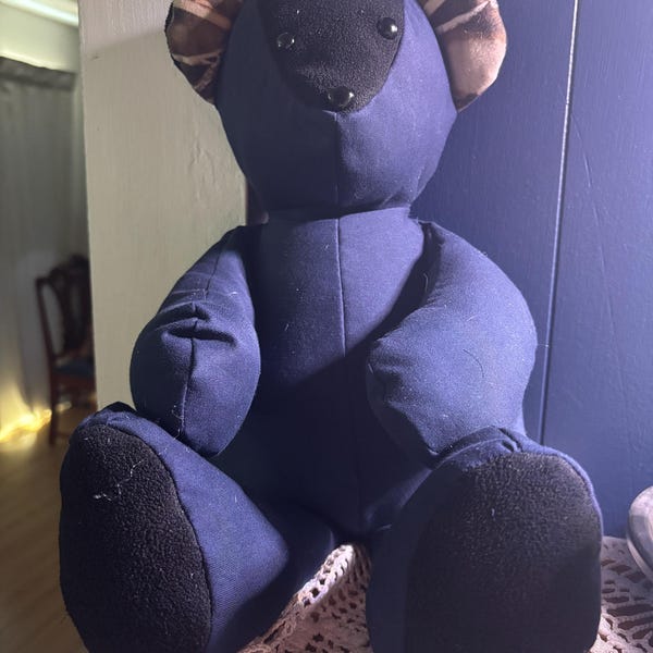 Mamie Bear Pattern + Video Tutorial! Simple 18 Inch Memory Bear Pattern - Beginner Memory Bear ...