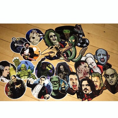 Classic Monsters Sticker Pack - Etsy