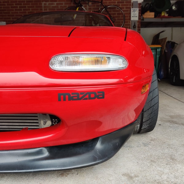 Mazda Miata Front Bumper Logo; Like OEM Decal, Vintage Styles Available ...