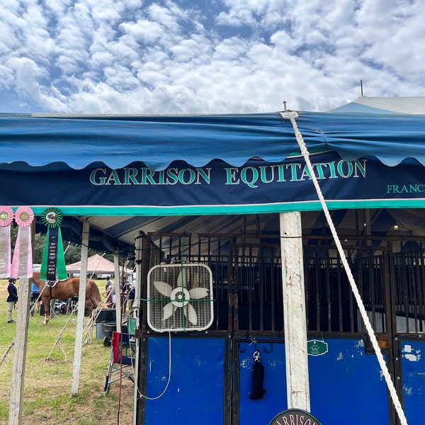 Economy Tack Stall Drapes, Tack Stall Front, Drape With Door, Zippered ...