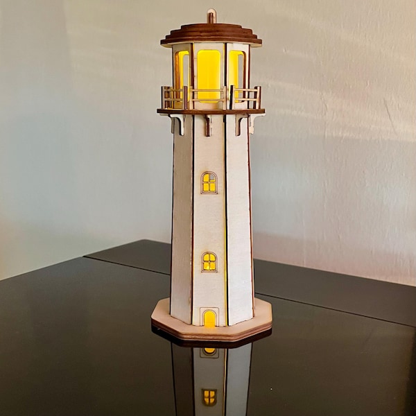 Lighthouse Laser Cut File - Digital Download - SVG - DXF - Lantern, 3D ...