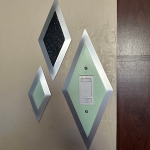 Diamundo Painted Deluxe Atomic Mid Century Diamond Light Switch Outlet ...