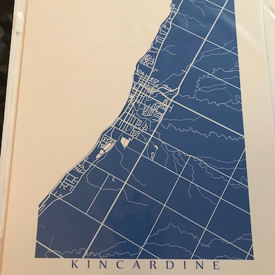 Kincardine Map Print Ontario Poster Art - Etsy