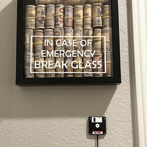 Evidence Bag of Aged Money Wall Art Motivational Fun Gift Wall Art 3D ...