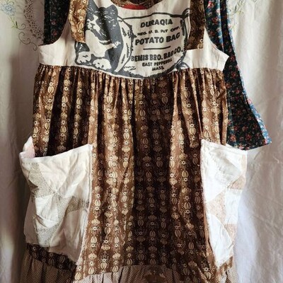 Prairie Dress Cotton Lace Ruffles Calico Theprairiedress Pullover V ...