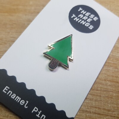 Pine Tree Enamel Pin - Etsy