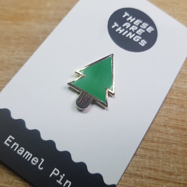 Pine Tree Enamel Pin - Etsy