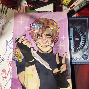 Punk Peach 8 X 11 HOLO Print - Etsy