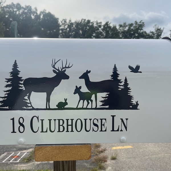 Mailbox Decals, Mailbox Address Decals, Custom Mailbox Stickers ...