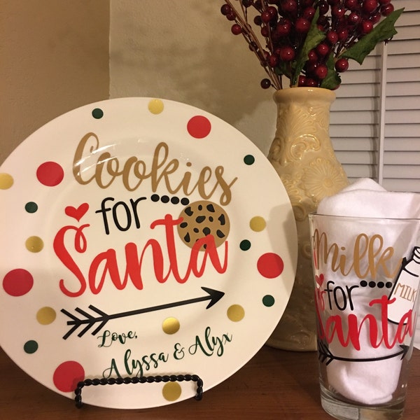 Cookies for Santa SVG, DXF, EPS, Png Files for Cutting Machines Cameo ...