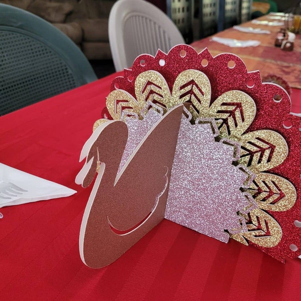 3D Turkey Centerpiece, Thanksgiving Turkey Centerpiece Table Decor ...