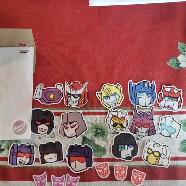 IDW/G1 Transformers Stickers Pack 2 - Etsy