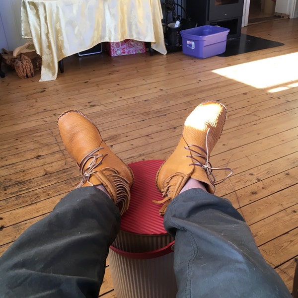High Top Fringed Moccasin - Etsy