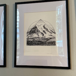Mount Adams Giclee Print Washington, Pacific Northwest, Mountain ...