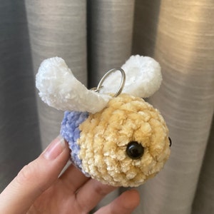 Crochet Blue and White Bee Jooby Hoo-bee School Spirit - Etsy