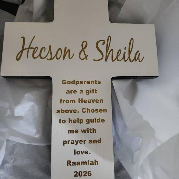 Pastor Appreciation Cross, Personalized Pine Wood Cross for Christmas ...