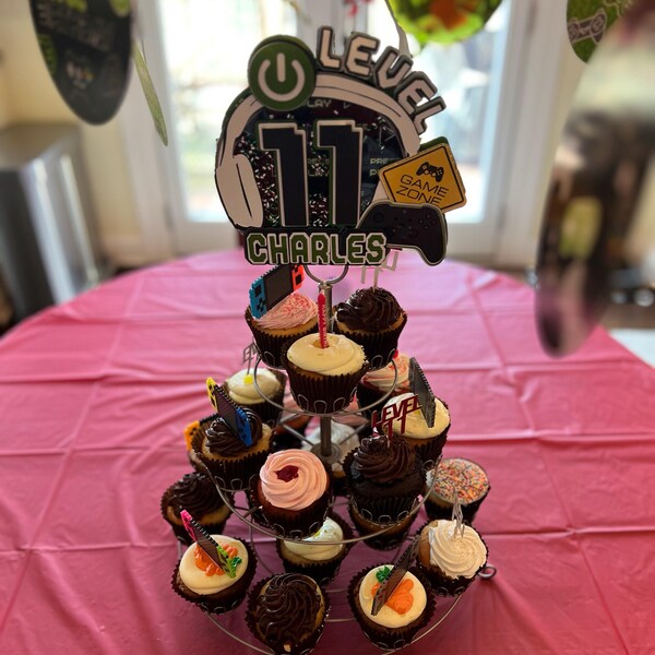 Groovy Preppy Theme Cake Topper, Smile Face Birthday Party Decor, Retro ...