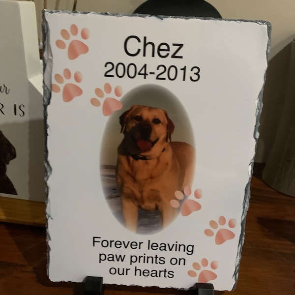 Personalized Photo Slate, Custom Photo Slate, Photo Rock Slate ...