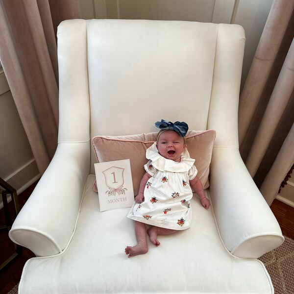 Watercolor Crest Baby Shower Welcome Sign, Girl Carriage, Pink Bow ...