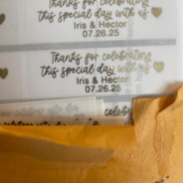 Gold Foil Return Address Labels / Gold Foil Label / Bridal Address ...