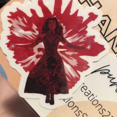 The Scarlet Witch Sticker Wandavision Sticker Wanda Maximoff - Etsy