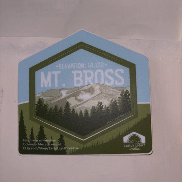 Colorado 14er: Wetterhorn Peak Sticker | High Quality, Vinyl ...