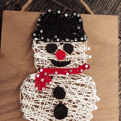5 X 5 Snowman String Art Kit DIY Adult Christmas Holiday Craft Project ...