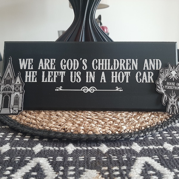 Personalised Gothic Wall Plaque / Custom Name, Phrase, Quotes / Gothic ...