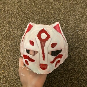 Oni Demon Mask Hannya Full Face Mask DIY Papercraft PDF Template - Etsy