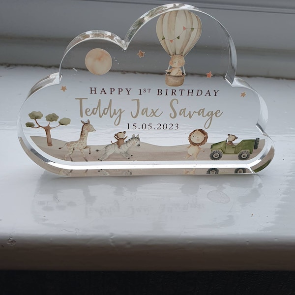 Personalised 1st Birthday Gift, Baby Plaque, First Birthday Keepsake ...