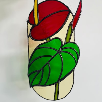 Stained Glass Patterns Flower Set of 3 DIY Stained Glass Beginner ...