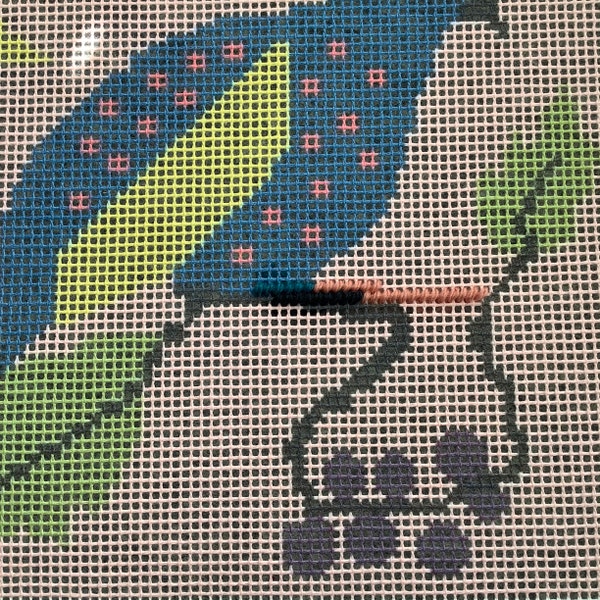 Interlock Blank Needlepoint Canvas WHITE Orange-line Zweigart 40" X 1 ...