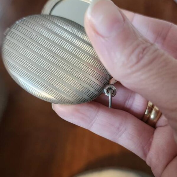 Antique Holly Sliding Locket With Mirror, Art Nouveau Era, Christmas ...