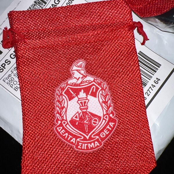 Delta Sigma Theta Gift Bags - Theredz - Etsy