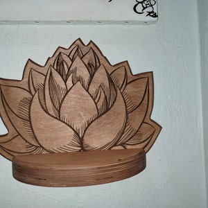 Lotus Flower, Wall Mount, Wall Shelf, Wall Hanger, Small Shelf, Plant ...
