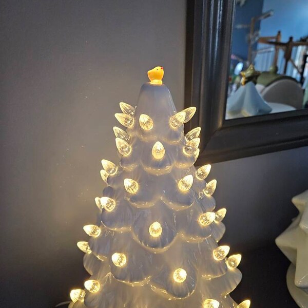 Ceramic Christmas Tree Topper ROSE Ceramic Tree Decoration - Etsy