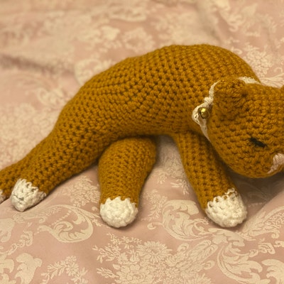 Dreaming Cat Amigurumi Pattern Crochet Sleeping Kitten - Etsy