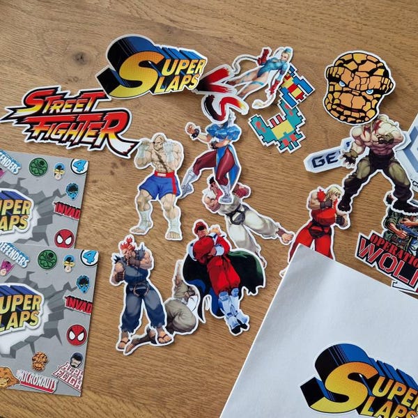 Street Fighter Stickers - Set 1 - Etsy