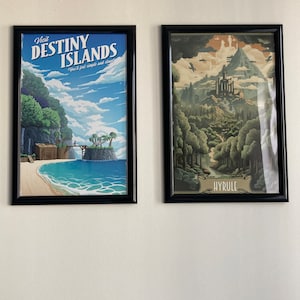 Hyrule Travel Poster, Zelda Inspired Vintage Art (digital Download) - Etsy