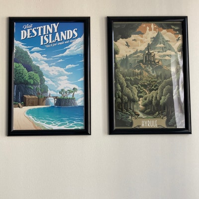 Hyrule Travel Poster Art Digital Download, Zelda Inspired Poster, Visit ...