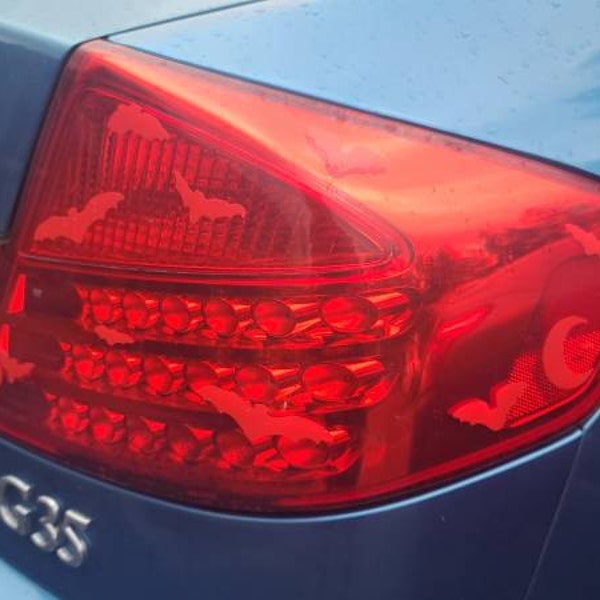 18 Assorted Flying Bats Headlight Taillight Decals 2 Sticker Sheets ...