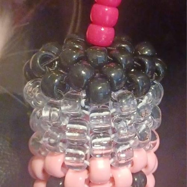 Kandi Boba Shaker Keychain | Strawberry, Peach, Taro, Matcha, Brown ...