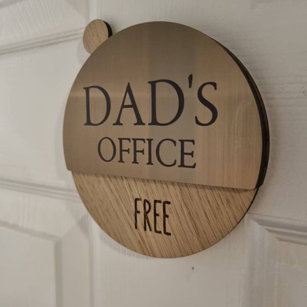 Custom Rotating Door Sign for Lawyers, Personalized Attorney Name Plate ...